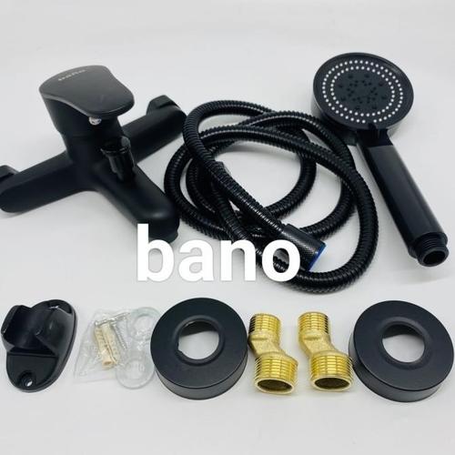 Jual Ready gan Kran bathup shower panas dingin Set + hand shower Hitam ...