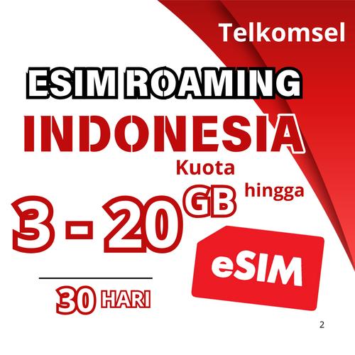 Jual eSIM telkomsel Indonesia Paket Bulanan | 30 hari - 3 GB 30 HARI ...