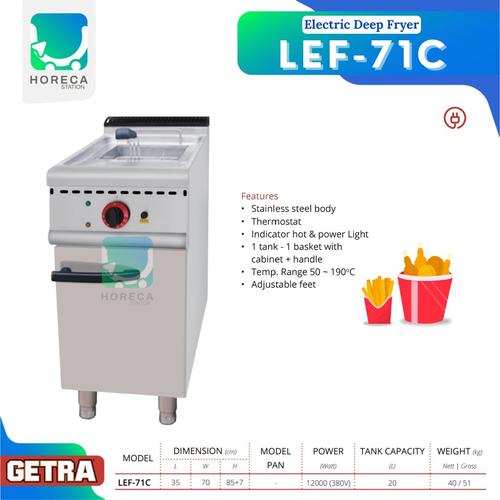 Jual GETRA Electric Deep Fryer Free Standing LEF-71C / LEF 71C / LEF71C 1 Tank - 1 Basket ...