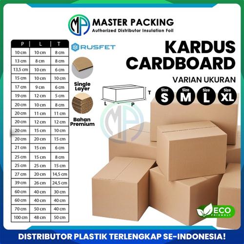 Jual Kardus Box Packing Dus Cardboard Varian Ukuran Harga Ecer Karton ...