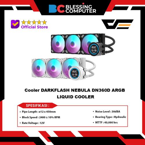 Promo Cooler DARKFLASH NEBULA DN360D ARGB LIQUID COOLER - Black Cicil 0 ...