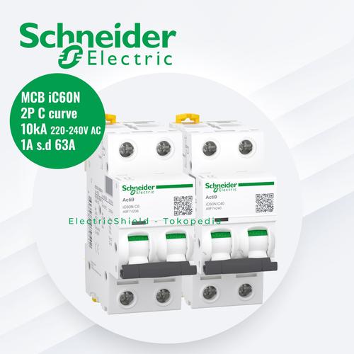 Jual MCB 2P iC60N Schneider 10kA 220-240V AC 1A s.d 63A - 25A - Jakarta Pusat - Electric Shield ...