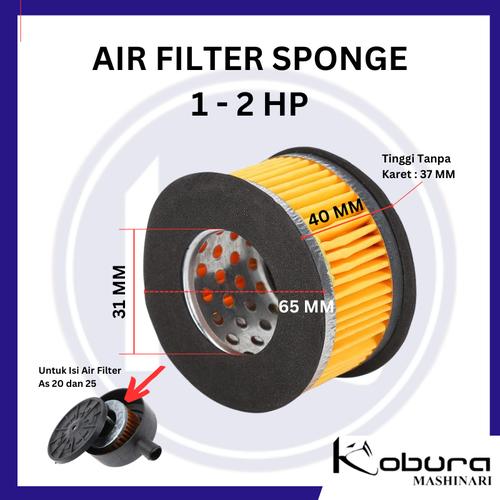 Jual Air Filter Sponge 1 - 2 HP Kompressor Angin Saringan Udara Elemen ...