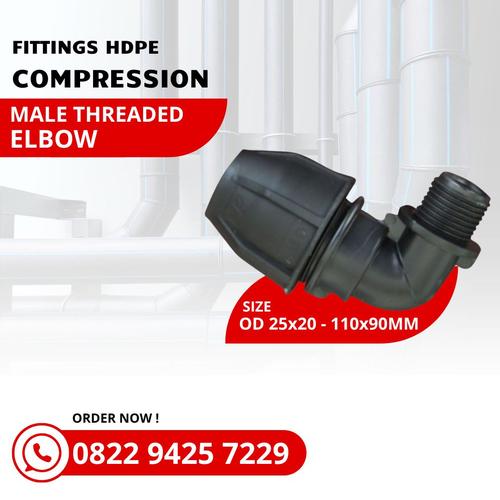 Jual Male Threaded Elbow Hdpe Compression | Sambungan Pipa Hdpe ELbow ...