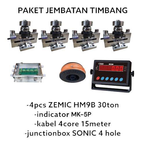 Jual Paket jembatan timbang ZEMIC hm9b 30ton, MK-5P, kabel, junctionbox - Jakarta Barat ...