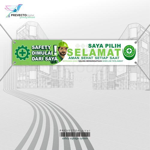 Jual Spanduk Banner Safety K3 Safety Dimulai Dari Diri Sendiri Saya ...