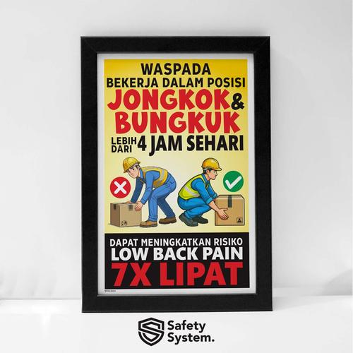 Jual Poster K3 Safety Kesehatan Dan Keselamatan Kerja Ergonomis Angkat ...