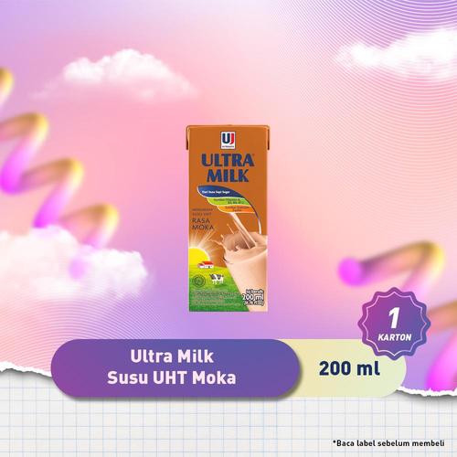 Promo Ultra Milk Susu UHT Mocca 200ml 1 karton (24 pcs) - 1 ctn (24 pcs ...