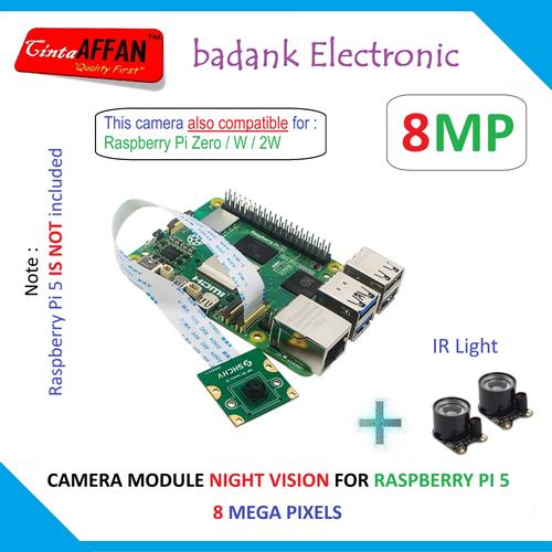 Jual Camera Module 8MP Night Vision (with-IR) for Raspberry Pi 5 ...