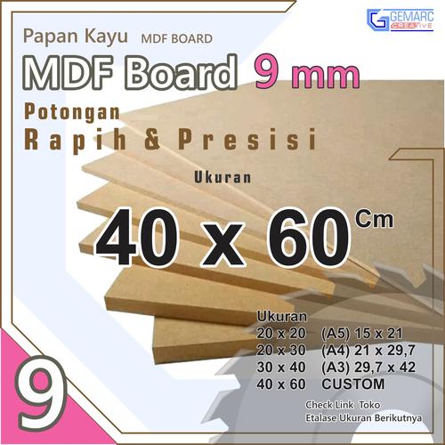 Jual Mdf 9mm ukuran 40x60 - Mdf Board 40×60cm - Kota Bandung - GEMARC ...