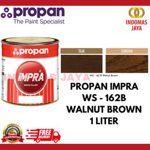 Jual Propan Impra Woodstain Wood Stain WS-162B Walnut Brown 1 Liter ...