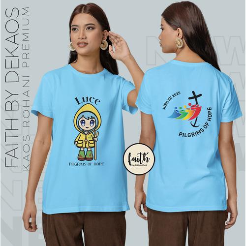 Jual DEKAOSSHOP KAOS LUCE TAHUN YUBELIUM JUBILEE YEAR 2025 KAOS KATOLIK LUCE PILGRIMS OF HOPE ...