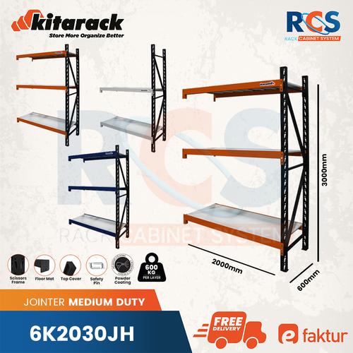 Jual Rak Gudang Besi 600kg Panjang 2M Jointer Tinggi 3 Meter Layer ...