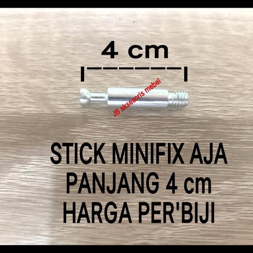 Jual STICK STIK MINIFIX SAJA PANJANG 4 cm (40 mm) / BAUT SEKRUP SKRUP ...