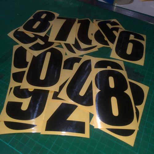 Jual STIKER ANGKA / HURUF UK TINGGI 15 CM 1 DIGIT REVLEKTIVE - WHITE ...