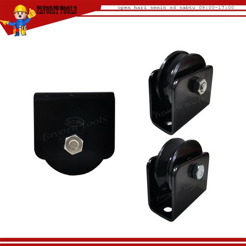 Jual Roda Pagar Besi Hitam Roda Behel- Siku Full Besi 3 Inch - 4 Inch ...