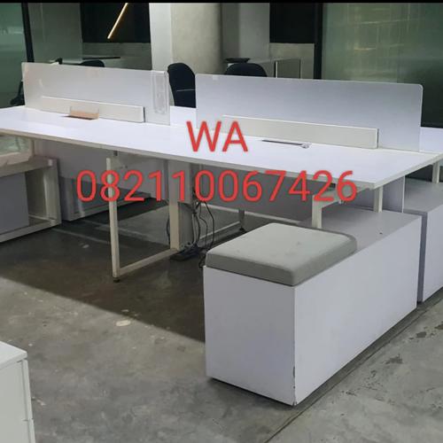 Jual MEJA WORKSTATION HPL MEJA KANTOR MEJA GURU MEJA SEKOLAH HPL - Kota ...