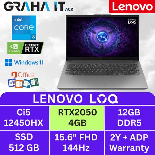 Promo LENOVO GAMING LOQ 2QID I5-12450HX 12GB 512SSD RTX2050-4GB 15,6 ...