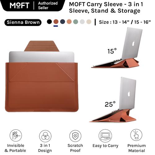 Promo MOFT Carry Sleeve (3-IN-1 Laptop Sleeve & Stand with Expandable ...
