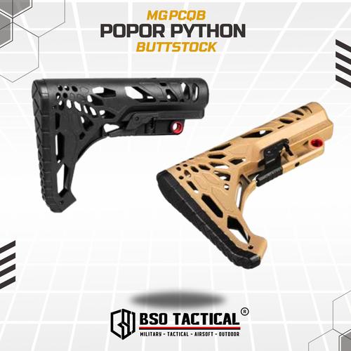Jual Popor Tactical Python Buttstock Nylon Stock AEG WGG Adjustable ...