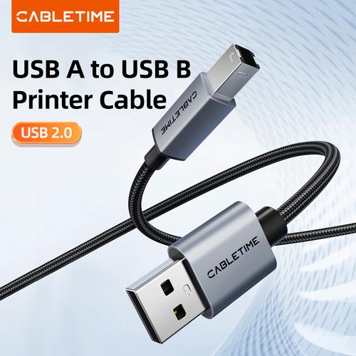 Promo Kabel Data USB A 2.0 Male to USB B Male Cabletime For Scanner ...