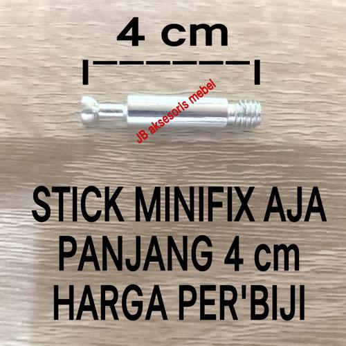Jual STICK STIK MINIFIX SAJA PANJANG 4 cm (40 mm) / BAUT SEKRUP SKRUP ...