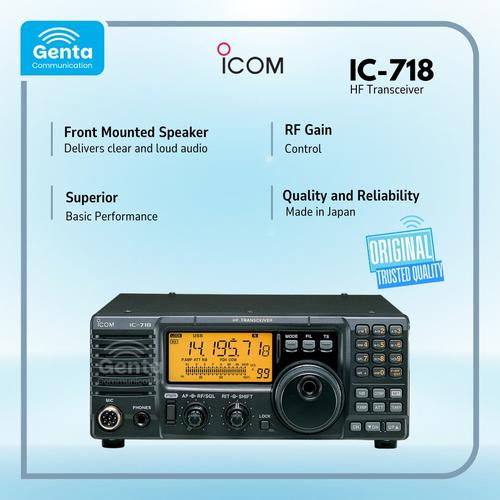 Jual ICOM IC718/IC 718 HF Transceiver GARANSI BARU ORIGINAL TERMURAH ...