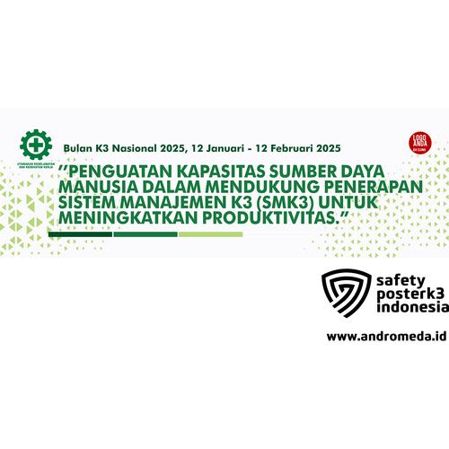 Jual SPANDUK Banner Tema Bulan K3 Nasional 2025 - Kota Bandung - Safety ...