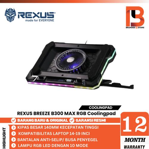 Jual REXUS BREEZE B300 MAX RGB Coolingpad - Kota Malang - BRANDED IT ...