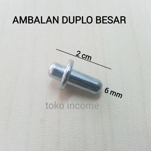 Jual Biji Ambalan Duplo Besar Pin Penyangga Rak Kayu Lemari Dapur ...