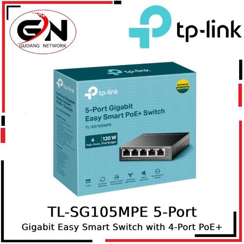 Jual Tp-Link TL-SG105MPE 5-Port Gigabit Easy Smart Switch with 4-Port ...