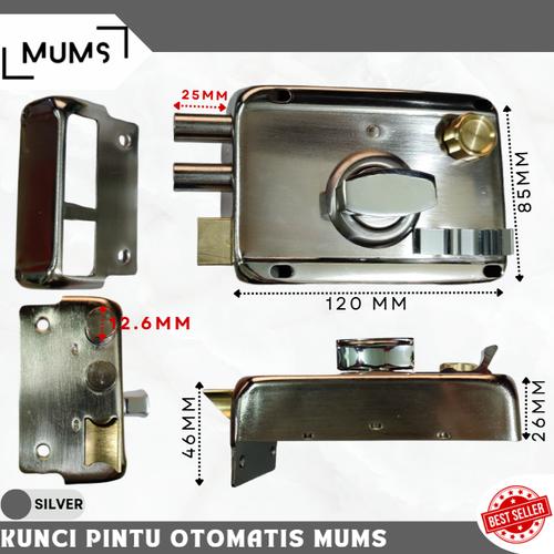 Jual Kunci Pintu Otomatis Kunci Pintu Besi Kunci Tambahan RIM LOCK ...