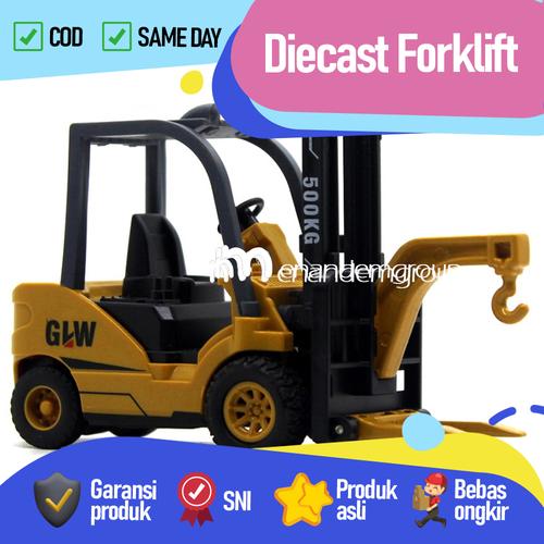 Jual Mainan Mobil Diecast Alat Berat Forklift GLW Besi Metal - Jakarta ...