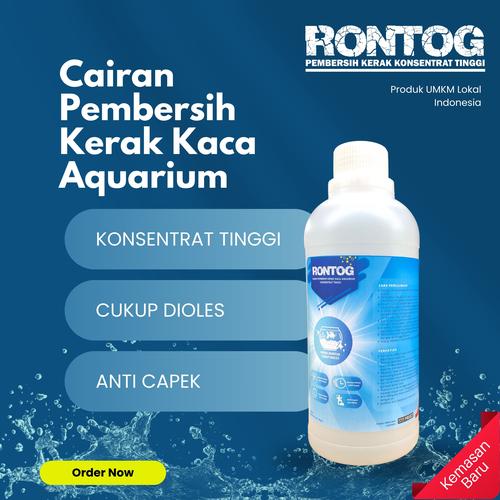 Jual RONTOG 500ML - CAIRAN PEMBERSIH KERAK KACA AQUARIUM - S.Tangan ...