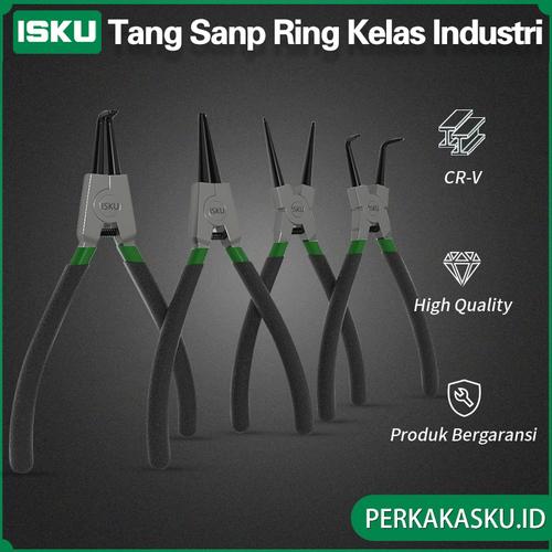 Jual ISKU Tang Snap Ring Set 4pcs Tang Snapring 7" Tang Circlip Pliers ...