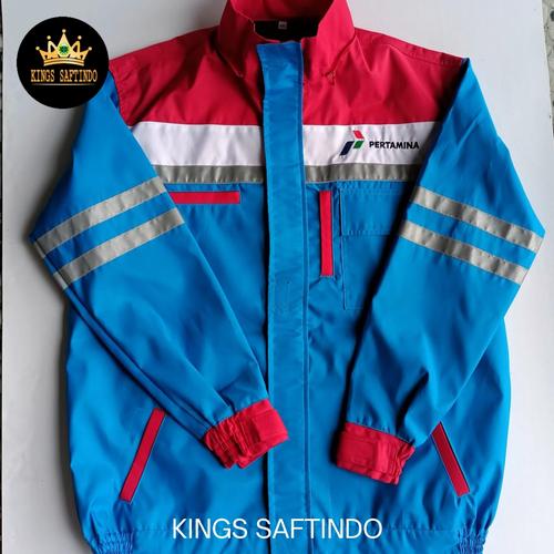 Jual CUSTOM JAKET SAFETY / JAKET SERAGAM SAFETY BORDIR PERTAMINA ...