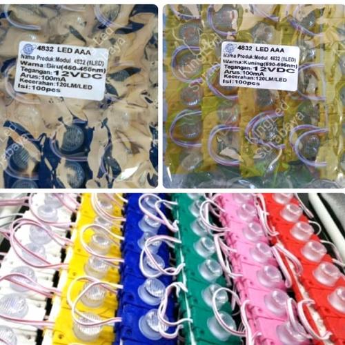 Jual (100 PCS) LED Modul 1.5W 12V Warna 1LED 1 Module Isi 100 24V Lampu ...