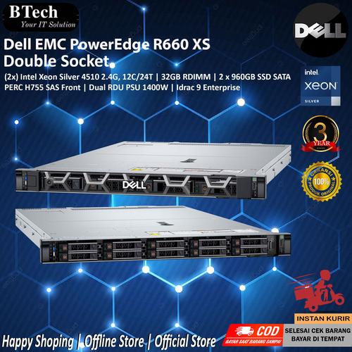 Jual Dell Server PowerEdge R660XS R660 XS Dual Xeon Silver 4510 32GB ...