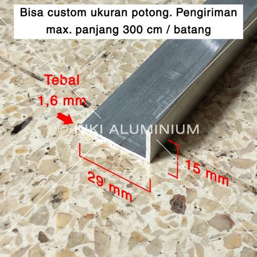 Jual Siku L Aluminium (Spigot / Klem / Kleman) - Ukuran 1,5 cm x 2,8 cm ...