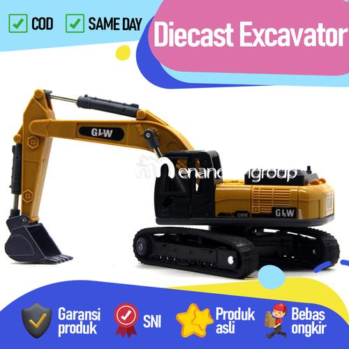 Jual Mainan Mobil Diecast Beko Excavator Konstruksi GLW Besi Metal ...