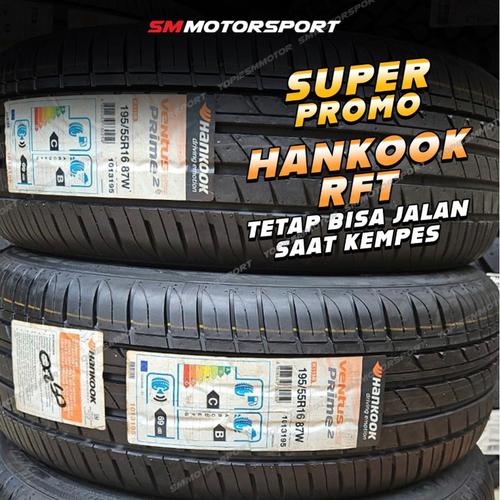 Promo Ban Mobil Hankook 195 55 R16 16 Ventus Prime RFT Run Flat HRS ...