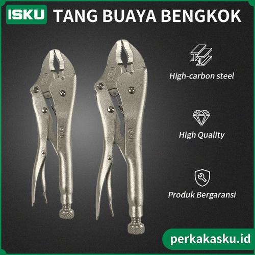 Promo Tang Buaya Bengkok ISKU Vise Grip Locking Pliers Tang Jepit 7-10 ...