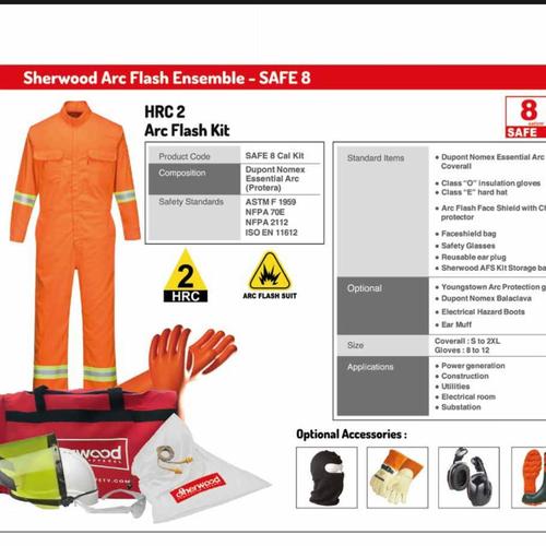 Jual Sherwood Arc Flash Ensamble SAFE 8 / HRC 2 Arc Flash Kit / Baju ...