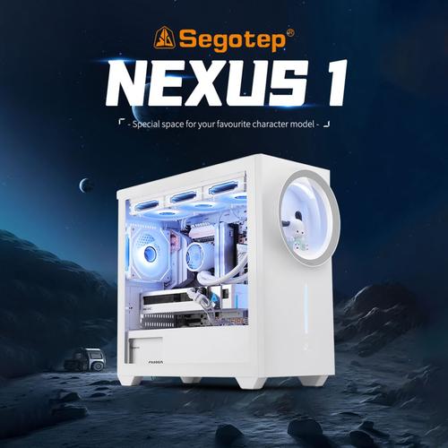 Promo SEGOTEP NEXUS 1 White M-ATX Premium Limited Edition PC Case / Fan 3 argb 120mm - TANPA FAN ...