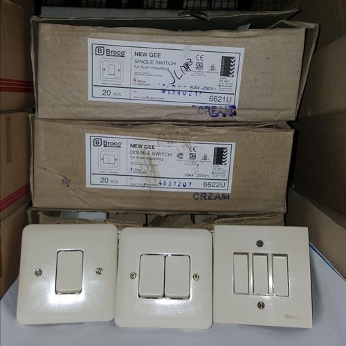 Jual SAKLAR BROCO TANAM ( Tunggal, double, Triple ) ORIGINAL - Saklar ...