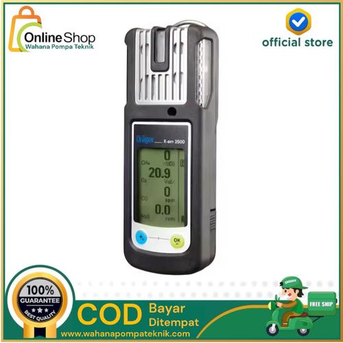 Jual Drager X AM 2500 gas detector H2S O2 CH4(LEL) CO c/w charger C/W ...