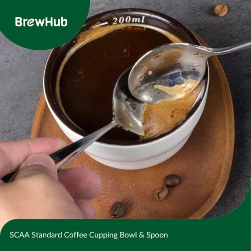 Jual Brewhub Mangkok dan Sendok Cupping Kopi Standar SCAA - Coffee ...