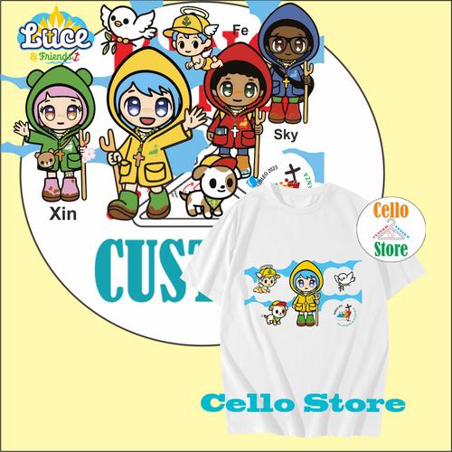 Promo Kaos Maskot Luce Yubileum Agung dewasa & anak - Putih, ANAK 2/4/6 ...