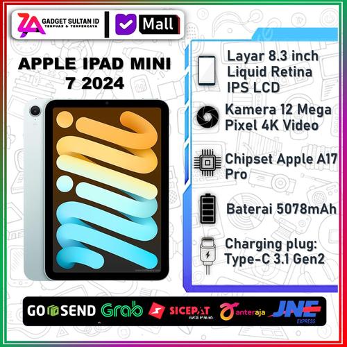 Promo Apple iPad Mini 7 2024 256GB 8GB RAM Garansi Resmi Indonesia - NON BUNDLING, 128GB Cicil 0 ...