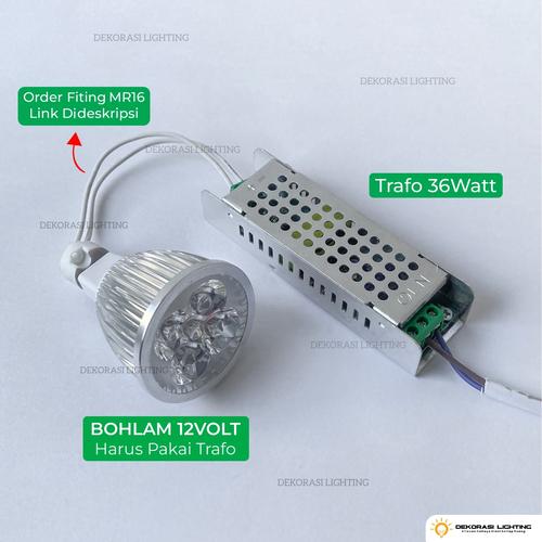 Jual Lampu bohlam halogen led 5watt fiting MR16 12volt DC White Warm ...